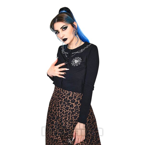 Jawbreaker Alchemic Heart Cardigan | Gothic & Alternative Jumpers