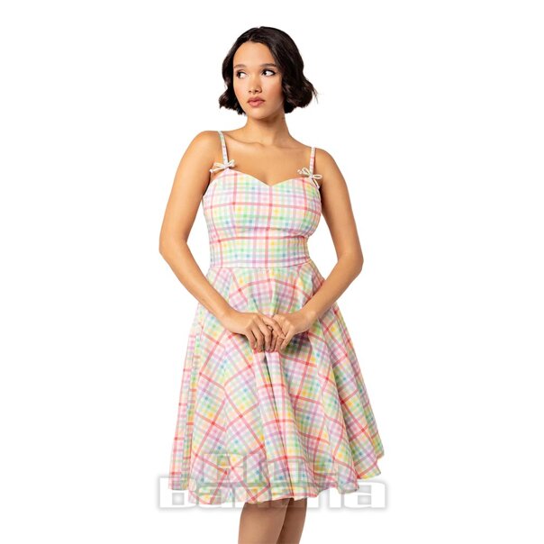 Hell Bunny Suzon Dress (Multicolored) | Blue Banana