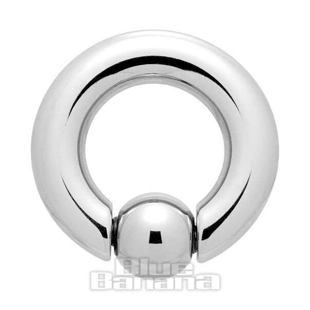 Surgical Steel 5 x 12mm Silver Spring Ball BCR - Piercing Jewellery