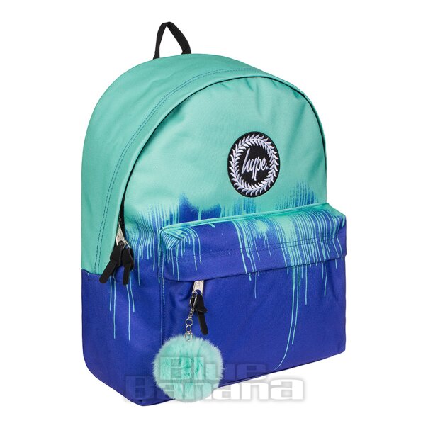 Hype Blue Green Drips Backpack | School Bags & Rucksacks