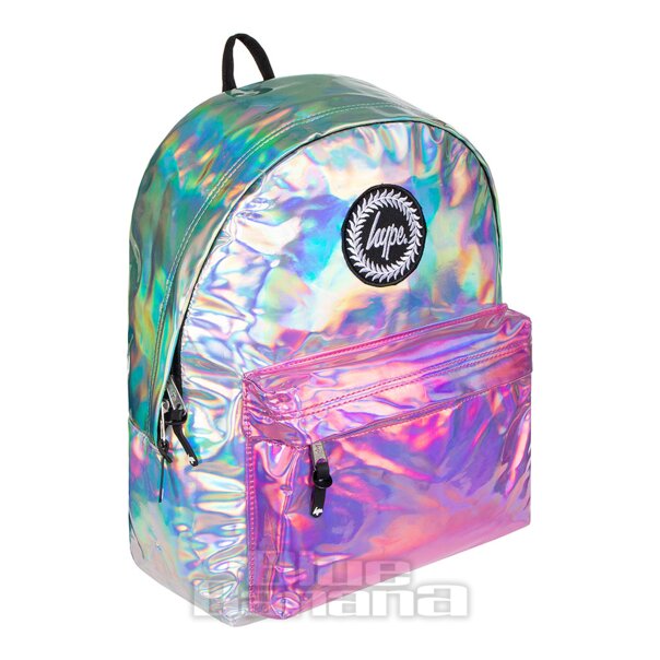 Hype Holographic Multicoloured Backpack | School Rucksack