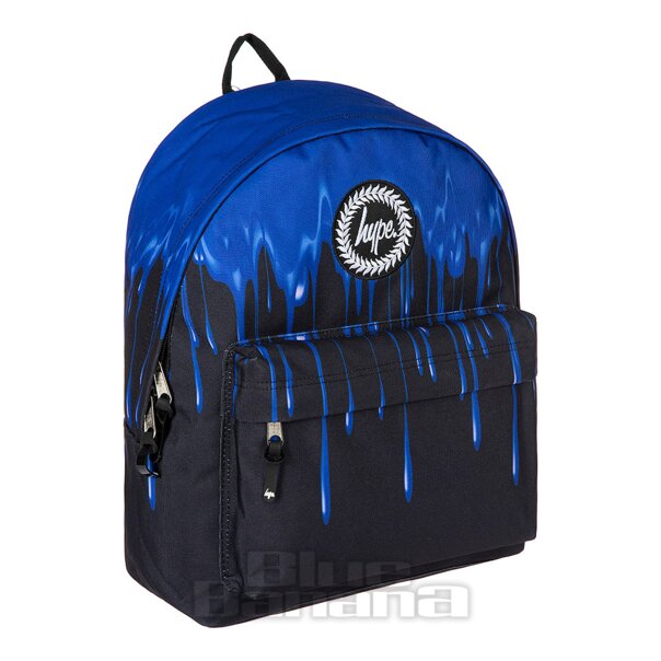 Hype Slime Drips Black/Blue Backpack | School Rucksack