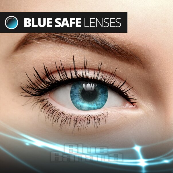 Blue Safe Prescription Contact Lenses (10 Pack) | Coloured Contacts