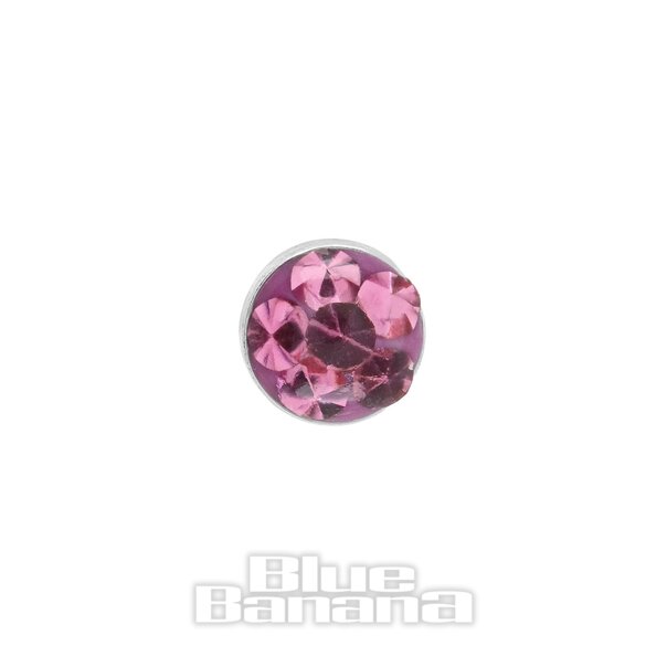 Blue Banana 3Mm Microdermal Top (Rose)| Body Piercing Jewellery