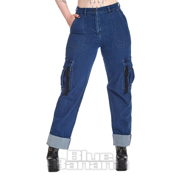 Banned Cargo Wide Leg Jeans | Alt Denim Jeans