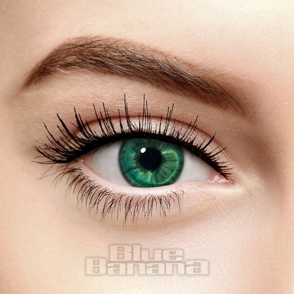 Enhance Full Tint Emerald Coloured Contacts, Natural Lenses