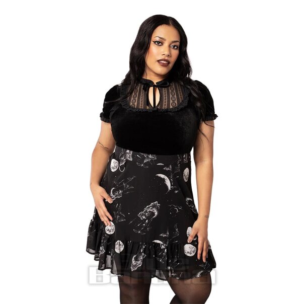Hell Bunny Over The Moon Skirt (Black) | Blue Banana