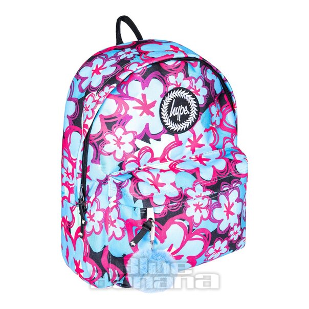 Hype Flowers Backpack (Multicolour) | Blue Banana