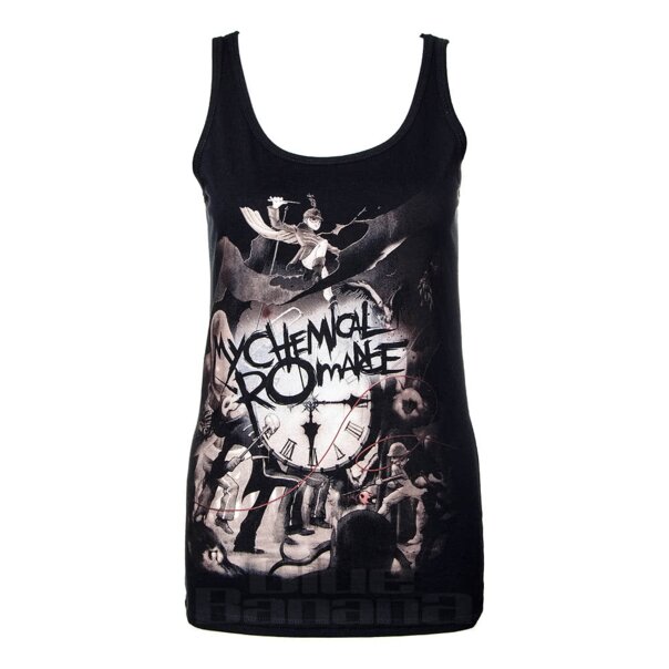 My Chemical Romance Parade Clock Black Vest, MCR Band Merch