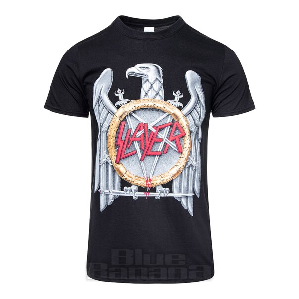 Slayer Silver Eagle T Shirt, Official Band Merchandise
