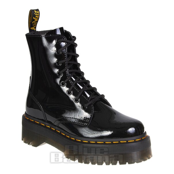 Dr Martens Jadon Patent Black Boots | DM Platform Shoes