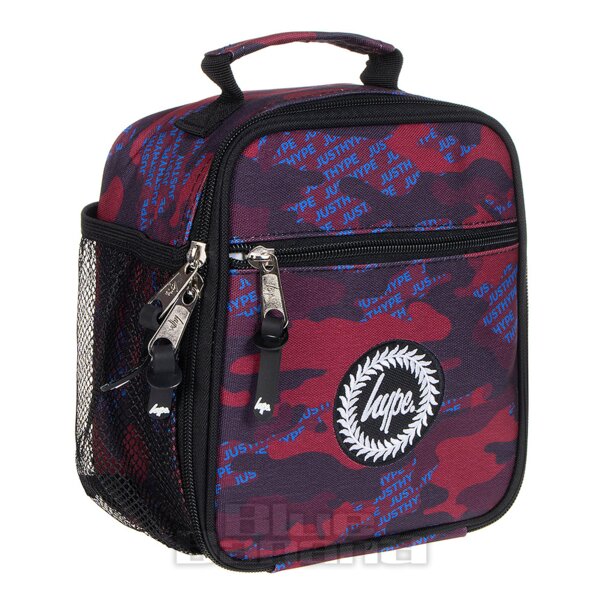Hype Logo Camo Lunch Box (Blue/Burgundy) | Blue Banana UK