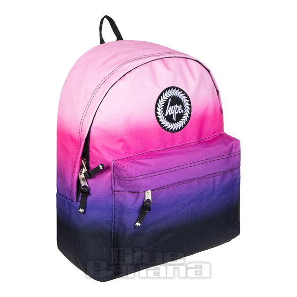 Hype Black, Pink & Purple Gradient Backpack | School Rucksack UK