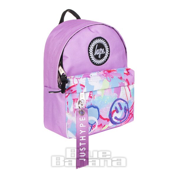 Hype Graffiti Mini Backpack (Lilac) | Cheap School Bags | Blue Banana UK