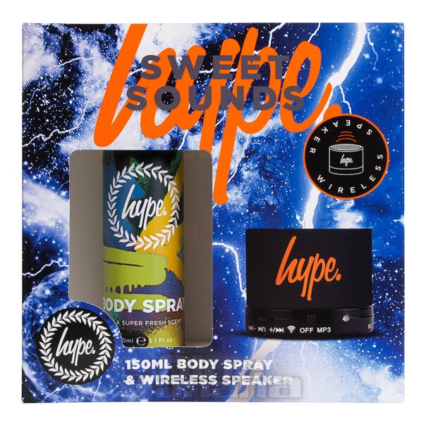 Hype Bluetooth Speaker & Body Spray Gift Set | Blue Banana UK