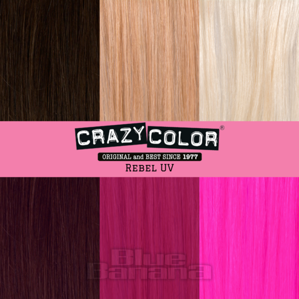 Crazy Color Rebel UV Hair Dye | Semi Permanent Colour