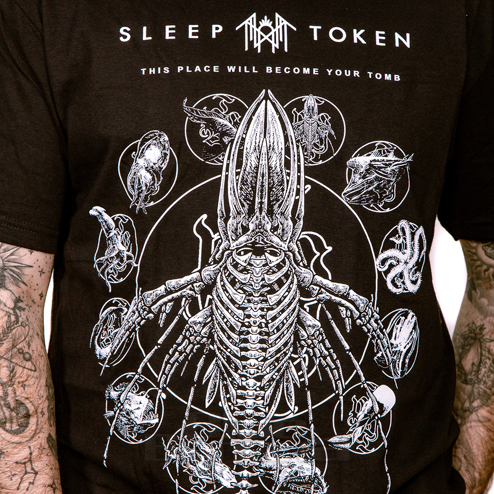 Official Sleep Token Tomb Whales T-Shirt (Black) | Official Band ...