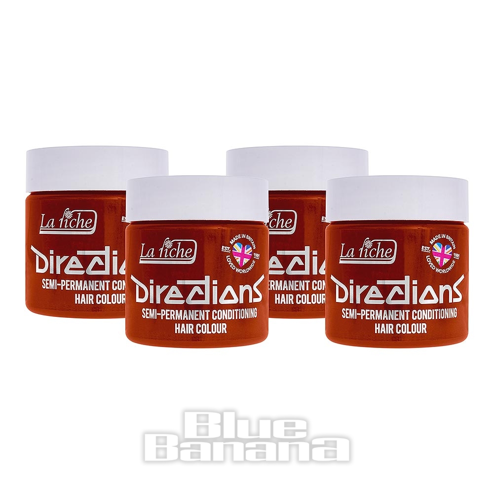 La Riche Directions Tangerine Hair Dye | Vegan Orange Hair Colour Multipack