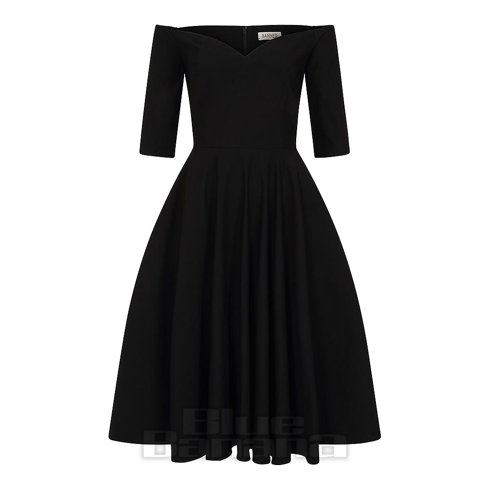 Banned Amalia Dress (Black) | Blue Banana