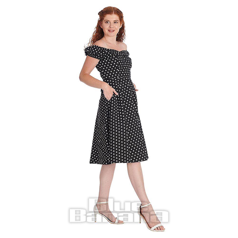 Banned Sweet Spot Black Dress | 50s Swing Dresses