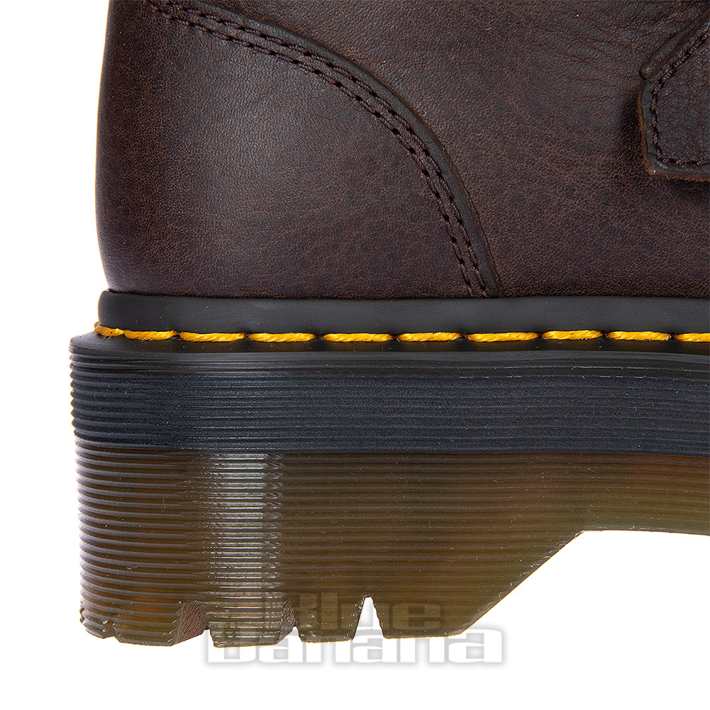 Dr Martens Devon Flower Grizzly Platform Boots | Brown DMs