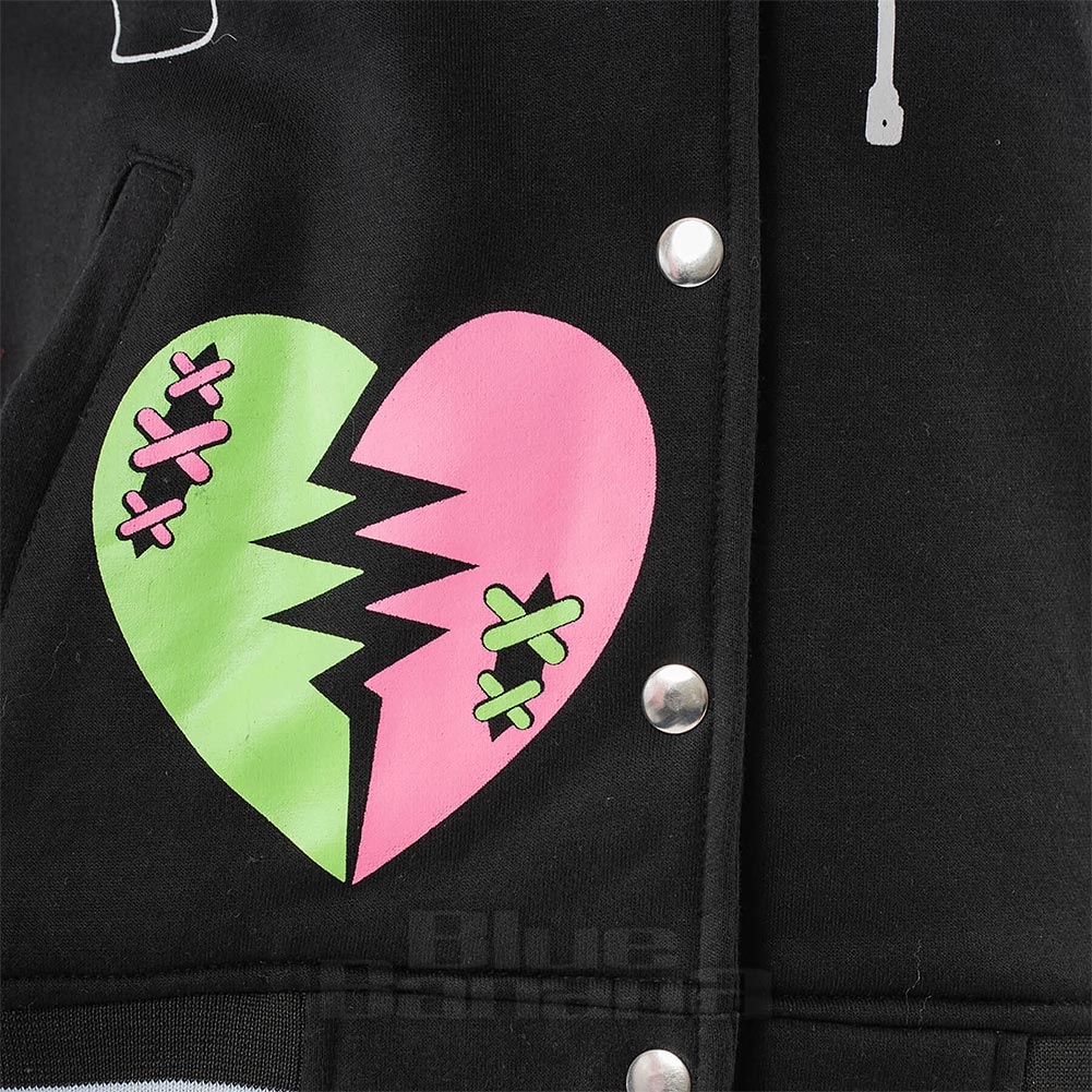 Cupcake Cult Voodoo Teddy Varsity Jacket (Black) | Blue Banana