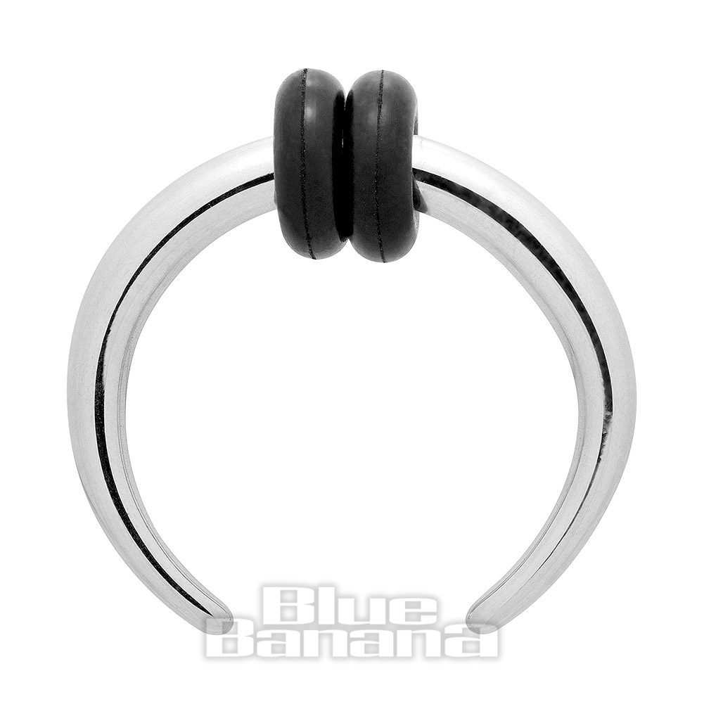 Steel 2 x 12mm Silver Pincher | Claw Septum & Lobe Stretcher