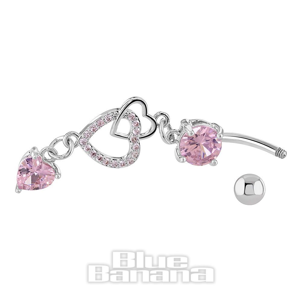 Blue Banana Polished Titanium 1.6 X 10Mm Externally Threaded Navel Bar ...