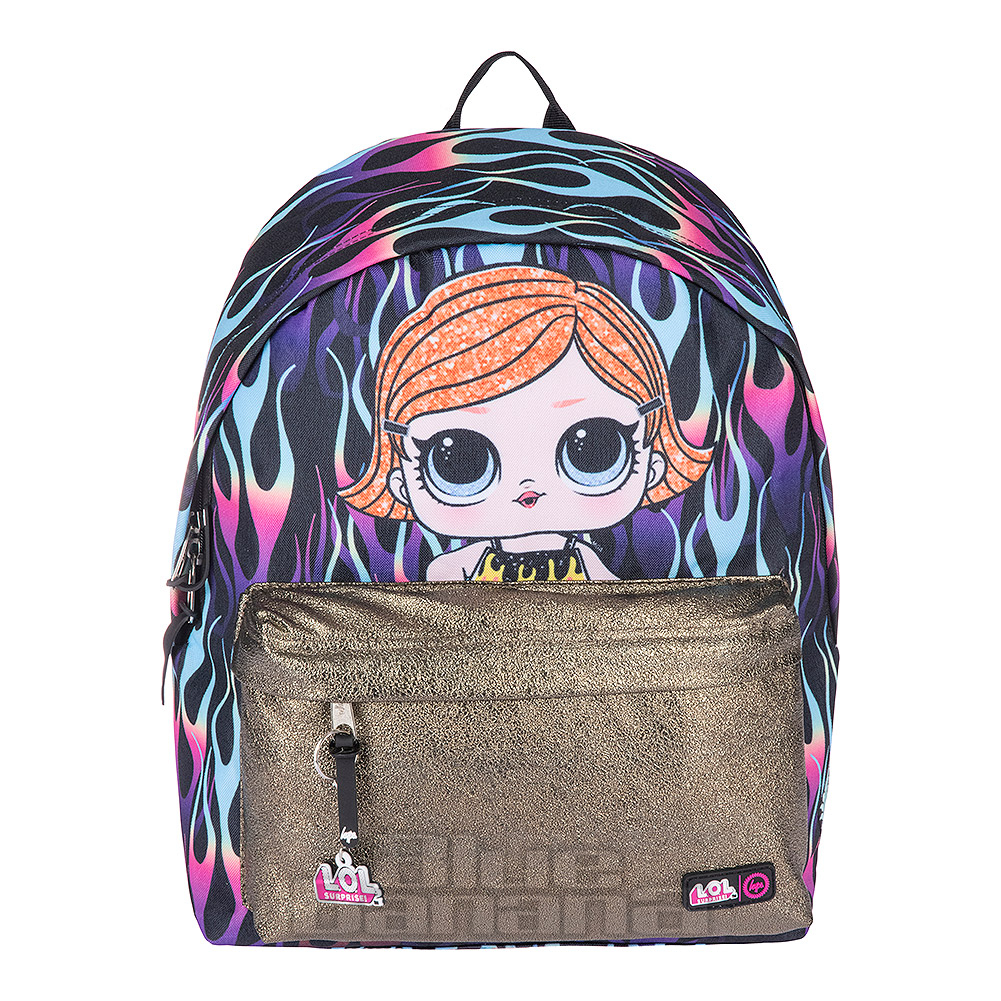 Hype L.O.L Surprise Black Fyre Multicoloured Backpack |School Rucksack