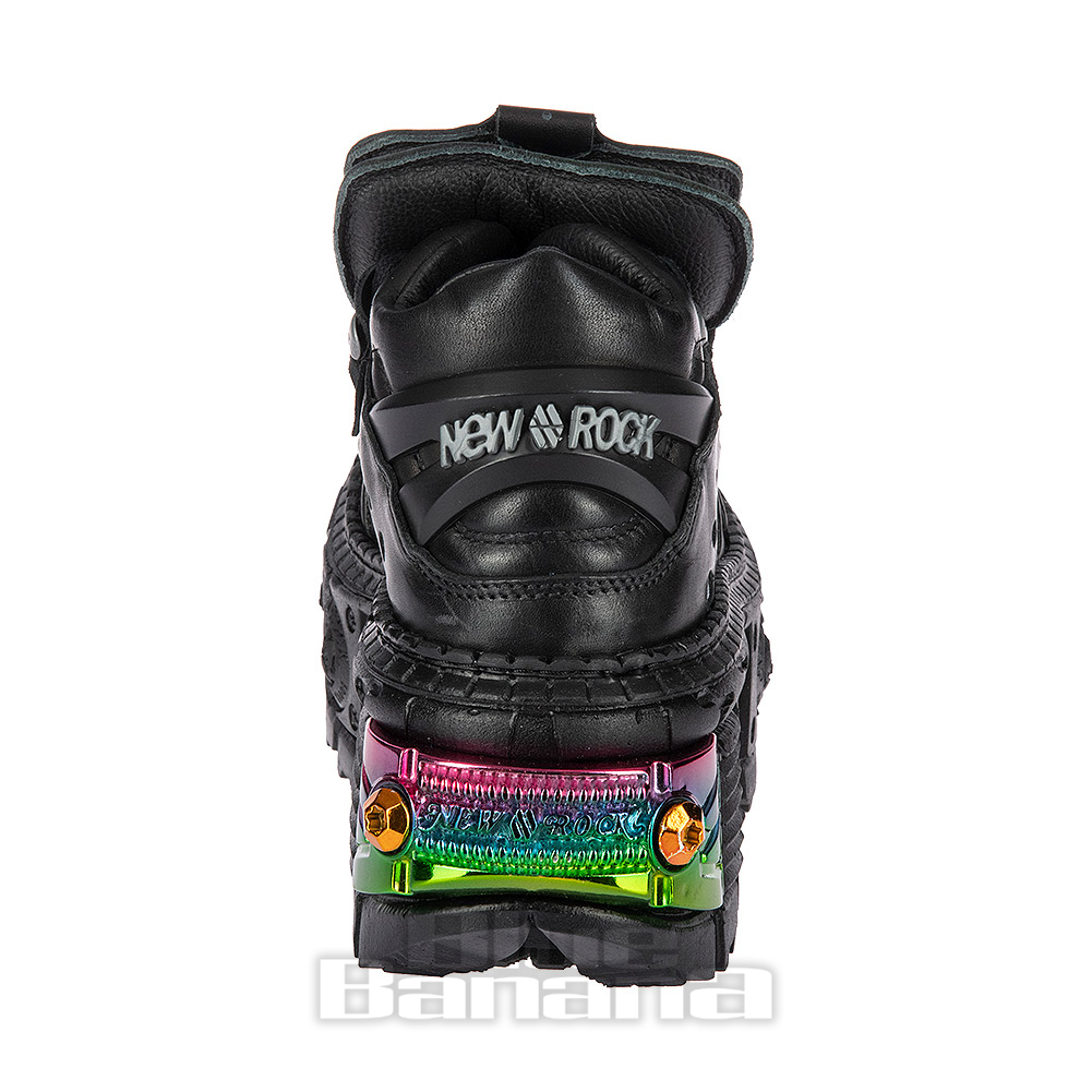 New Rock M.WALL106-S23 Leather Shoes | Gothic Platform Shoes