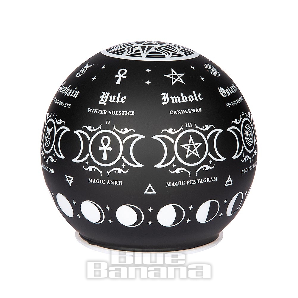 Alchemy Gothic Pagan Calendar Globe Light | Gothic Homeware