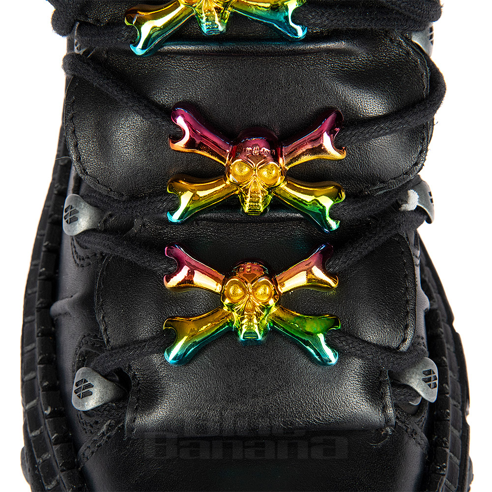 New Rock M.WALL106-S23 Leather Shoes | Gothic Platform Shoes