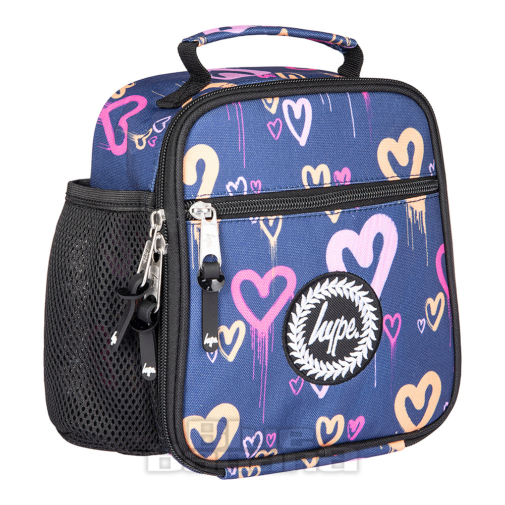 Hype Heart Drips Lunchbox Navy | School Bag