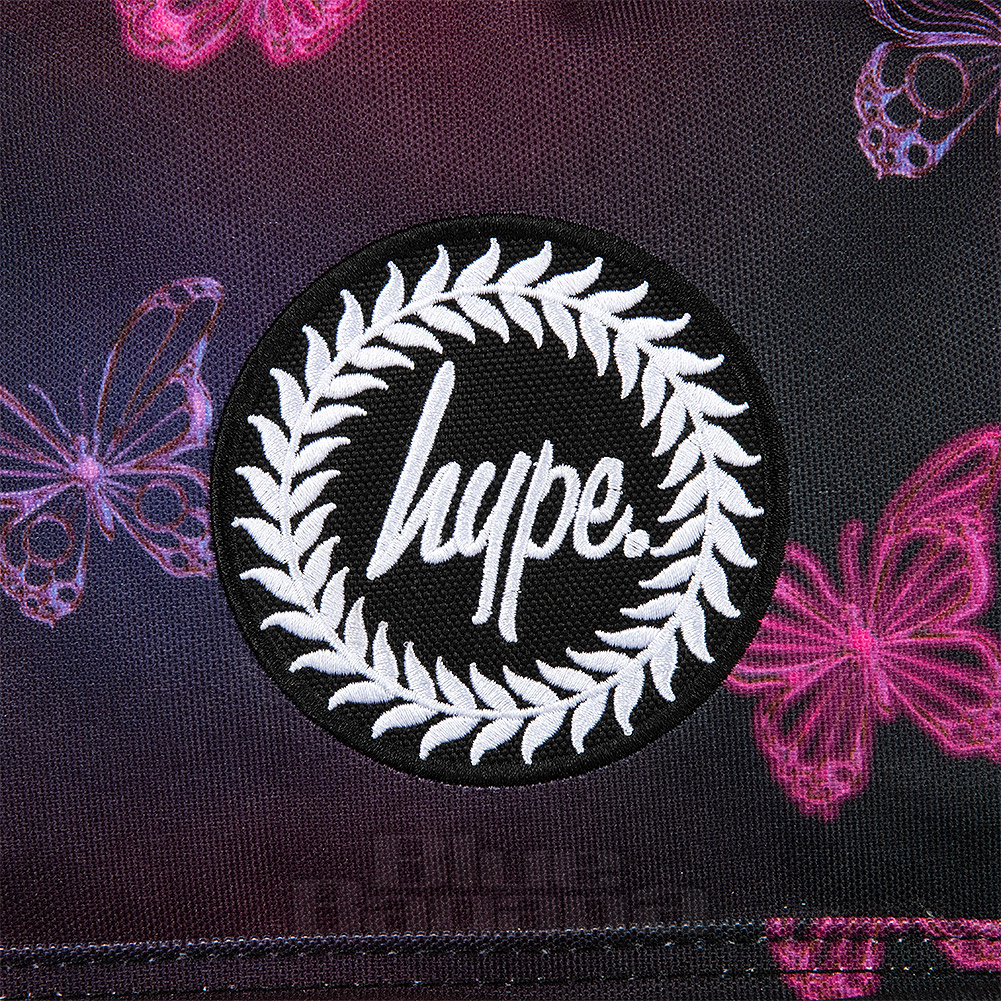 Hype Chrome Glow Butterfly Pink/Purple Backpack | School Rucksack