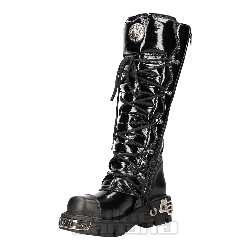 New Rock M.314-S6 Black Reactor High Boots | Gothic Shoes