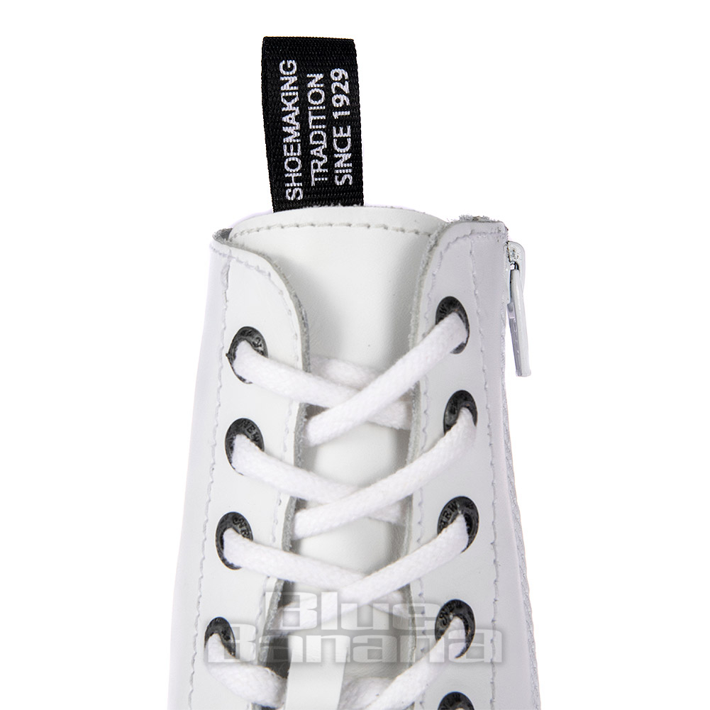 New Rock Metallic M.MILI083C-C7 White Boots | Alternative Footwear