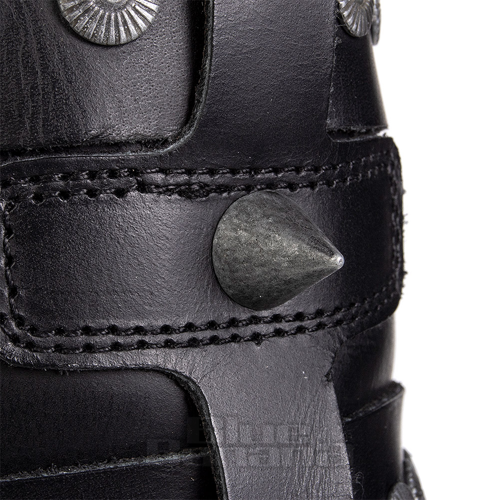New Rock M134-C1 Spikes Half Boots | Gothic New Rock Footwear