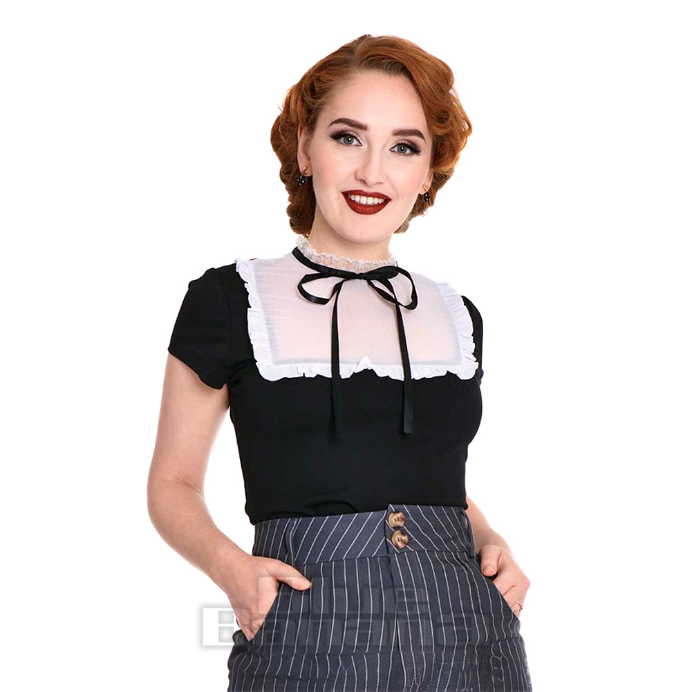 Voodoo Vixen Sheer Panel Top | Alternative Clothing