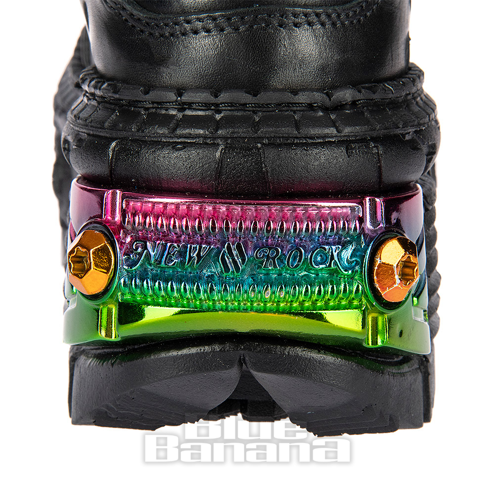 New Rock M.WALL106-S23 Leather Shoes | Gothic Platform Shoes