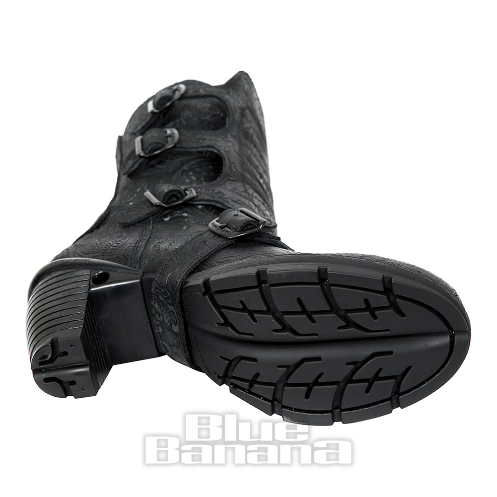 New Rock TR003X-S3 Trail Heeled Core Boot | Gothic New Rock Footwear