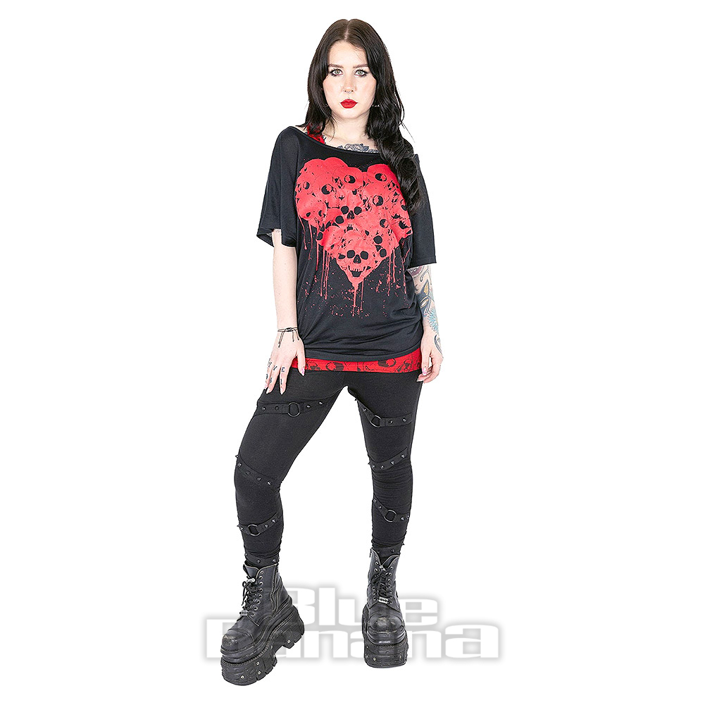 Heartless Heart Skull Top | Gothic Tops & T-Shirts
