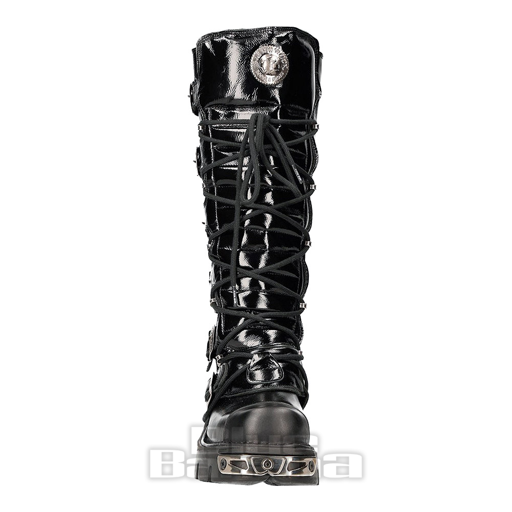 New Rock M.314-S6 Black Reactor High Boots | Gothic Shoes