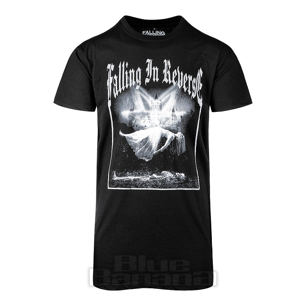 Offizielles „Falling In Reverse“-Damen-T-Shirt (Schwarz) | Blue Banana ...