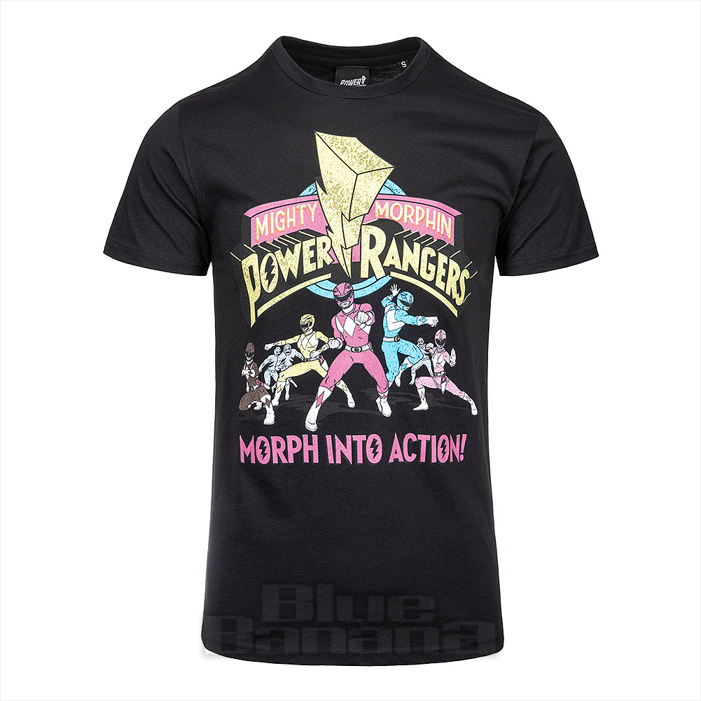 Official Power Rangers Morph Into Action T-Shirt | Power Rangers ...
