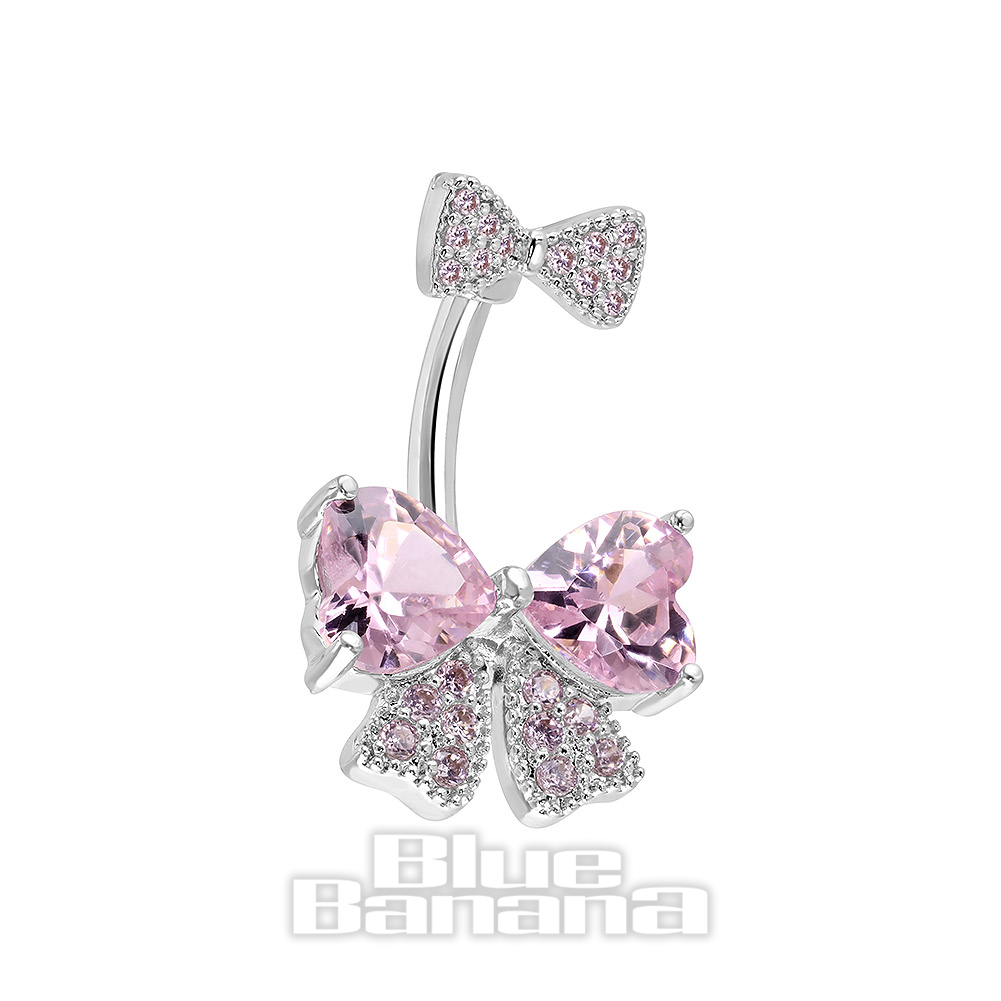 Blue Banana Polished Titanium 1.6 X 10Mm Externally Threaded Navel Bar ...