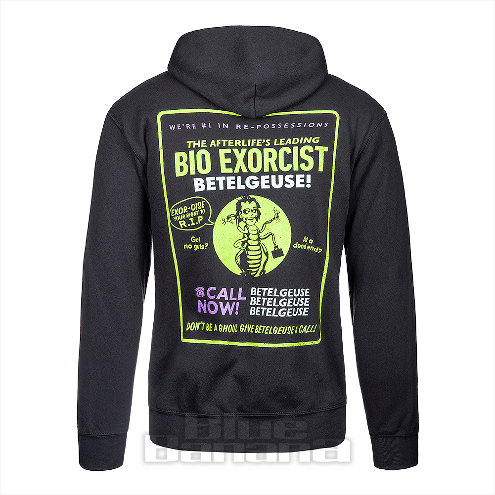 Official Beetlejuice Bio Exorcist Hoodie | Beetlejuice Merchandise