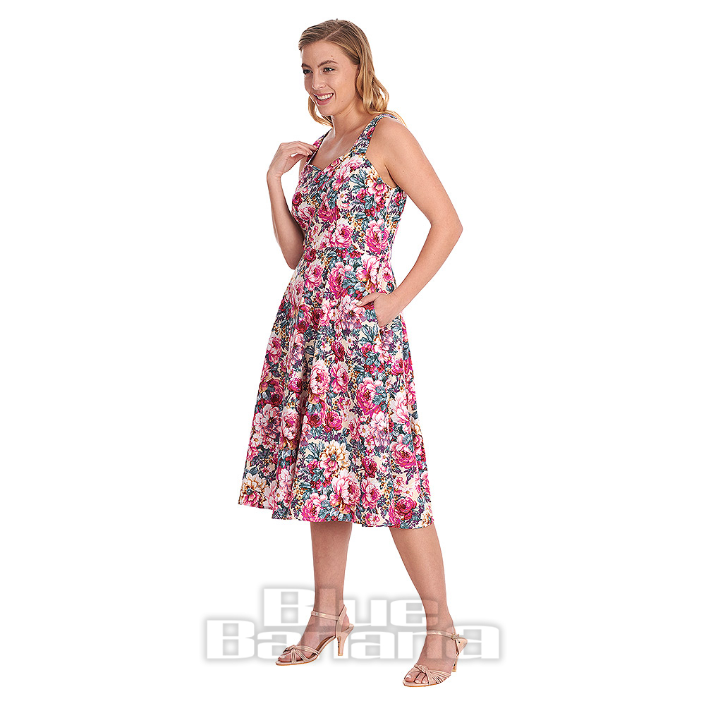 Banned Bloom Dress (Multicoloured) | Blue Banana