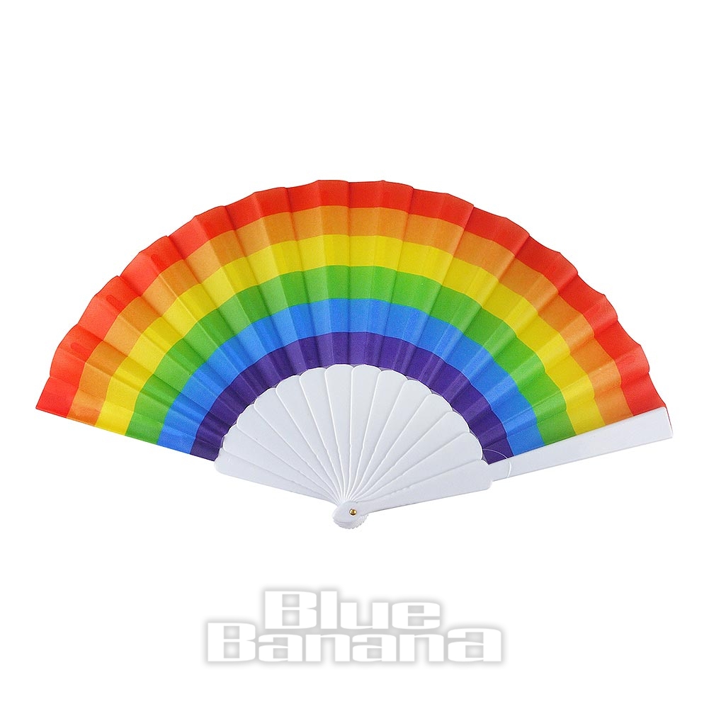 Blue Banana Pride Folding Fan (Rainbow) | Blue Banana