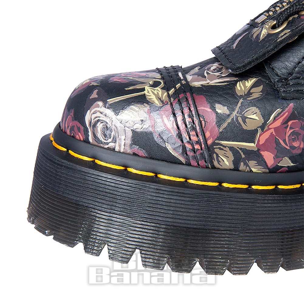 Dr Martens Sinclair Decayed Roses Boots | Leather Doc Martens Boots