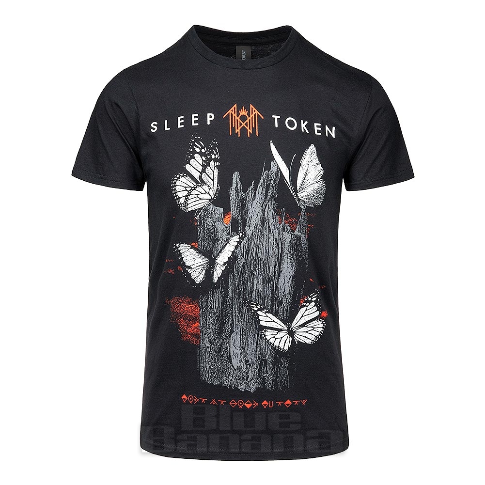 Sleep Token Butterflies T Shirt (Black) | Official Band Merchandise ...